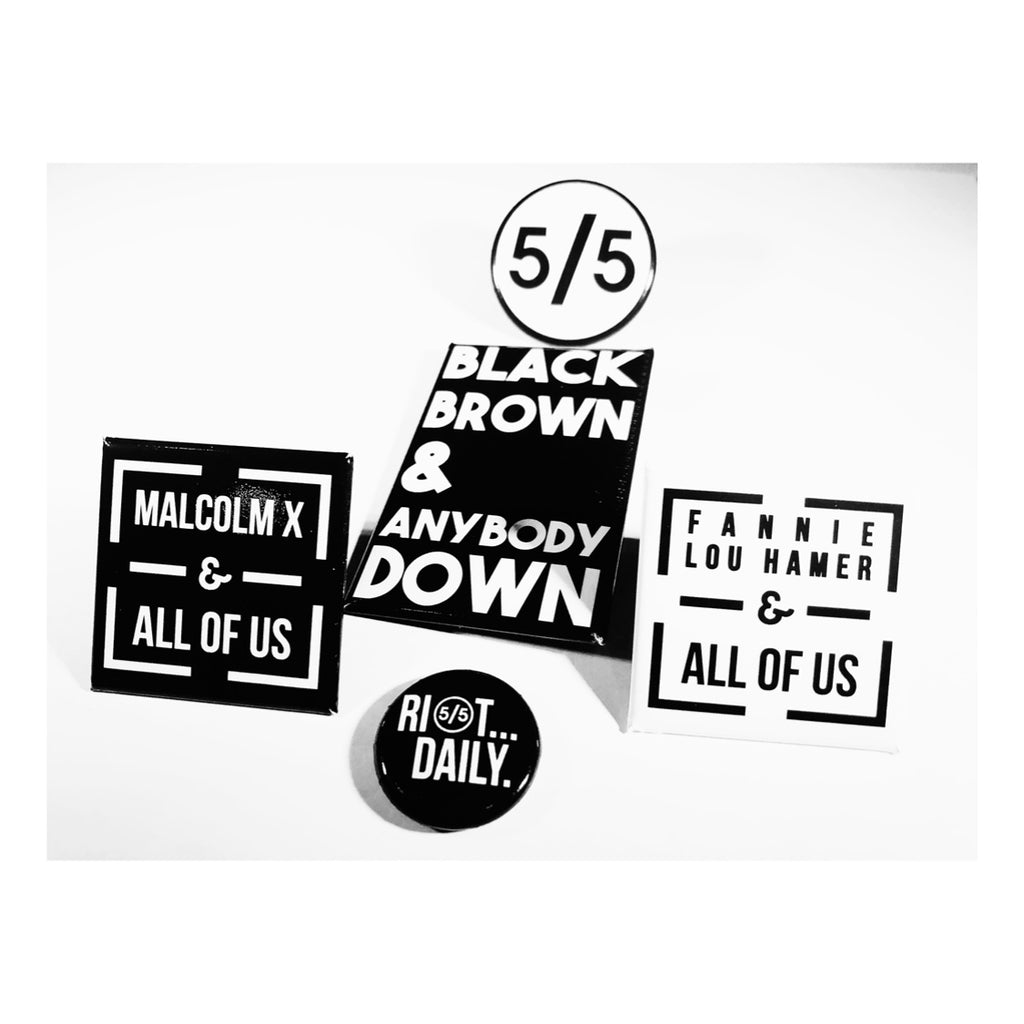 blackfivefifths - The BLK 5 - button set